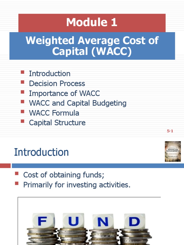 WACC Module 1 | Capital Budgeting | Cost Of Capital