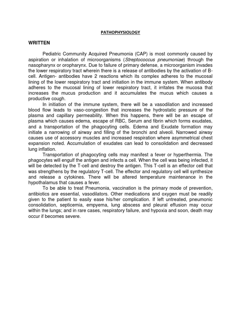PCAP - PATHOPHYSIOLOGY | Respiratory Tract | Respiratory System