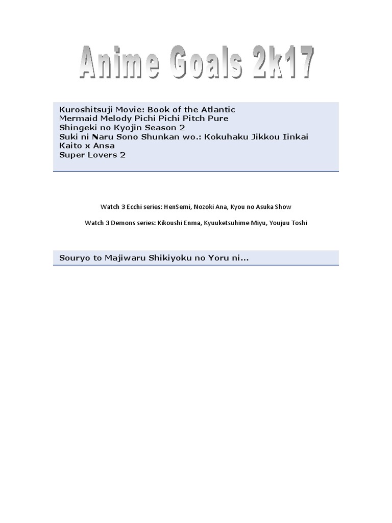 Kuroshitsuji Movie: Book of The Atlantic Mermaid Melody Pichi Pichi ...