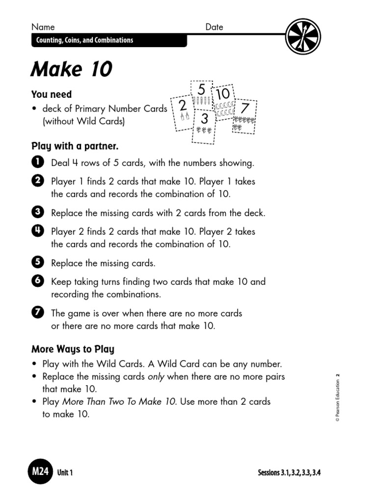Make 10 Game | PDF