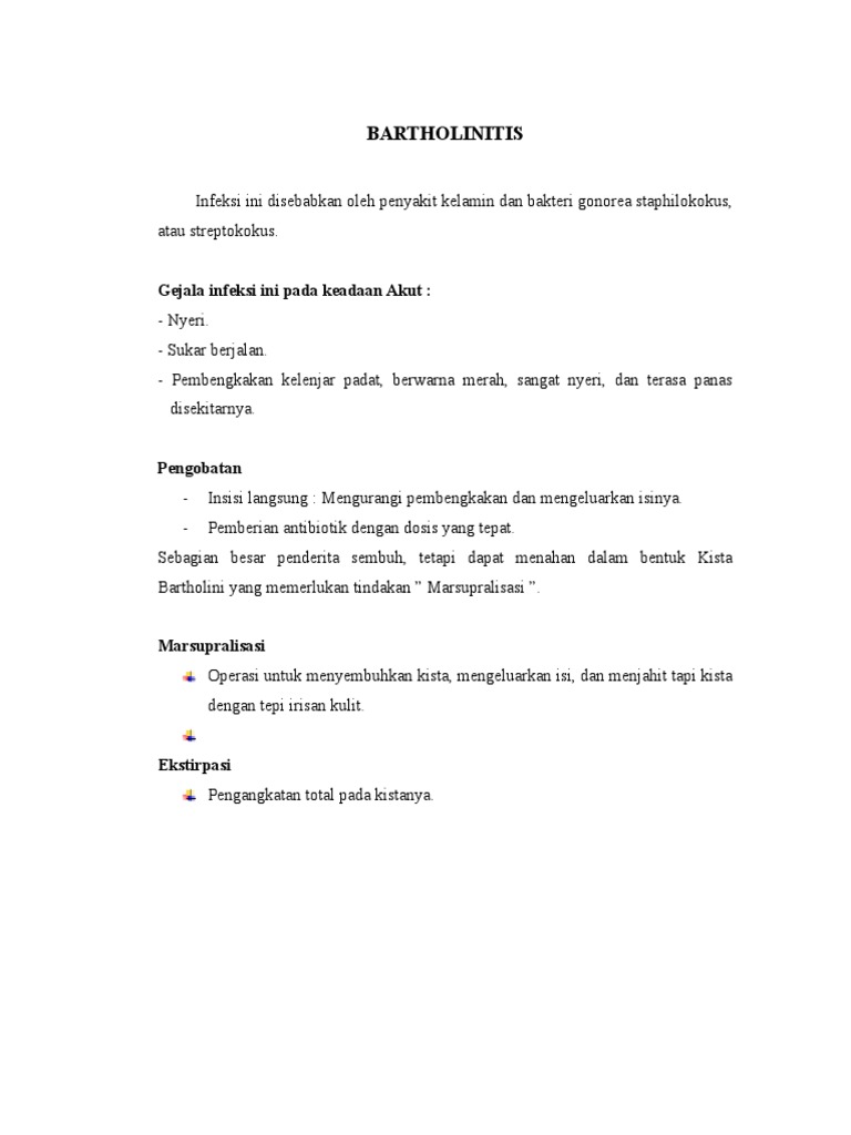 Bartholinitis | PDF