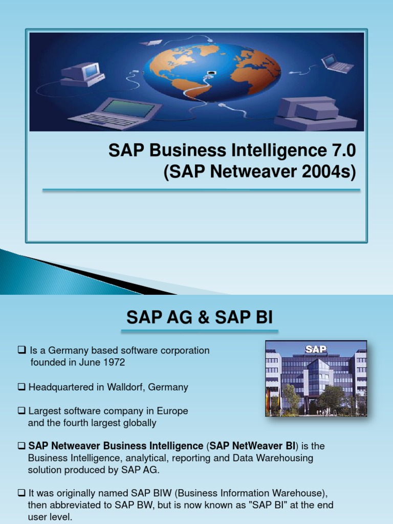 Sap Bi | PDF | Business Intelligence | Sap Se