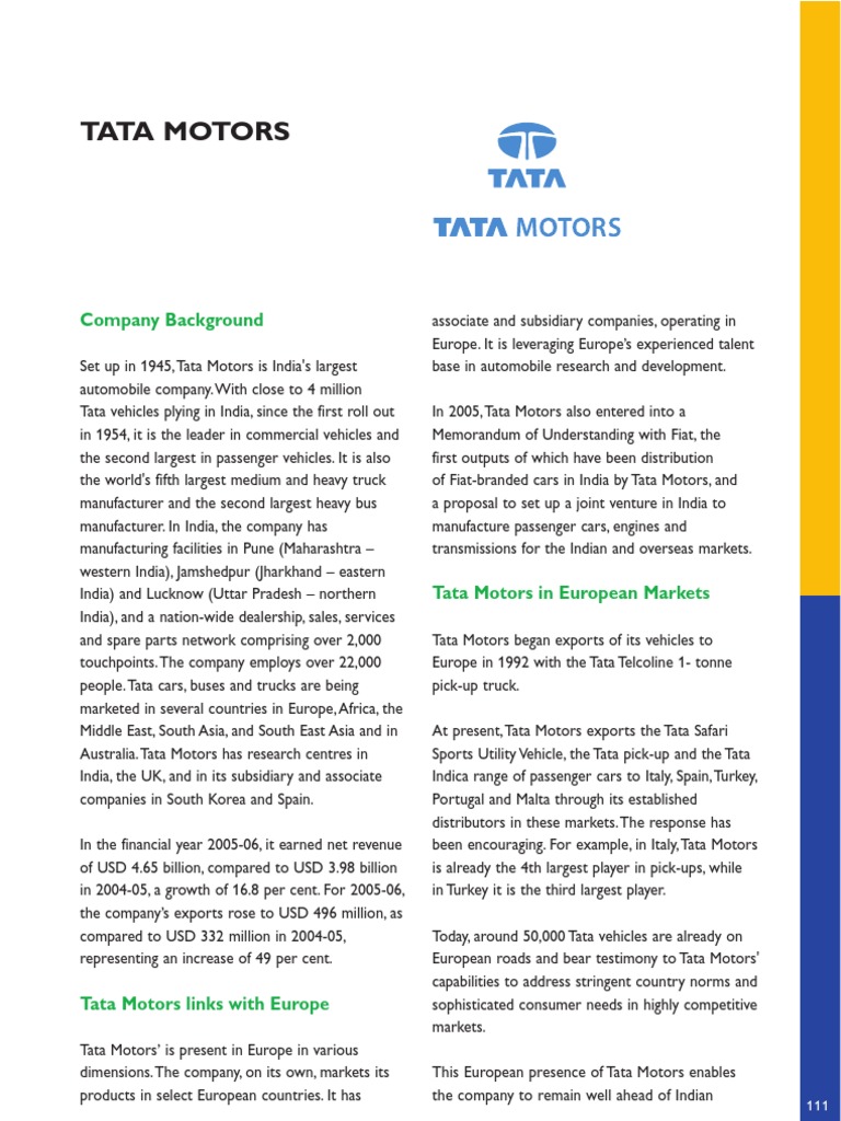 Expanding Horizons: Tata Motors' Growing Global Presence Through ...