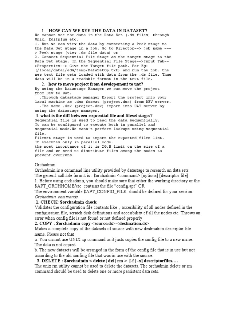 Orchadmin Commands | PDF | Computer File | System Software