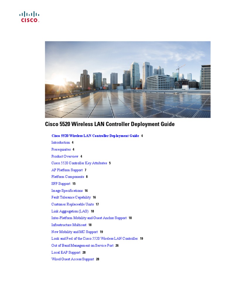 Cisco 5520 WLC Deployment | Wireless Lan | Network Switch