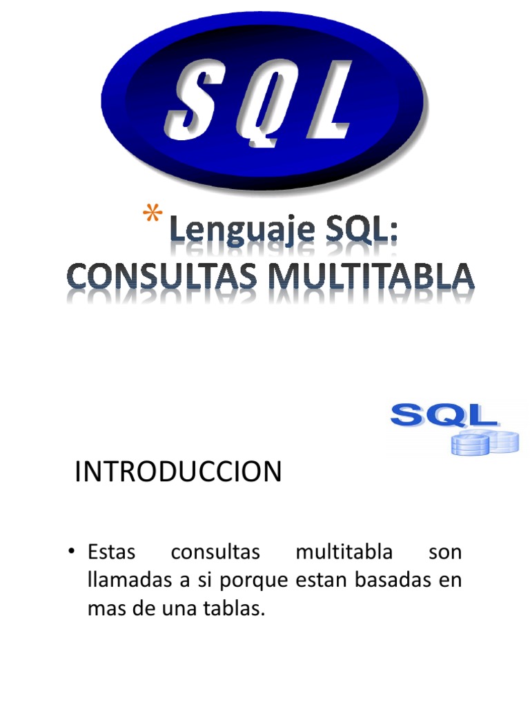 Consultas Multitabla | PDF | Tabla (base de datos) | Software de gestión de datos