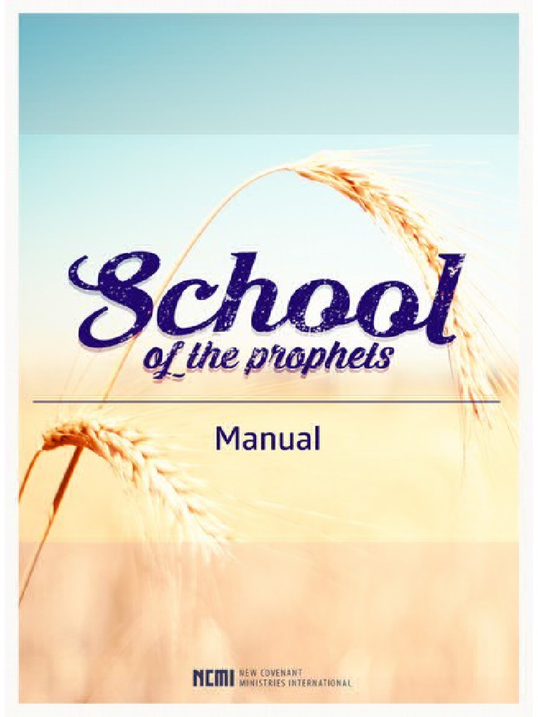 School of The Prophets Manual | PDF | Baptism | Acts Of The Apostles