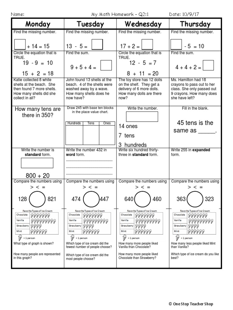 math q2 w1 10-9-17 | Mathematics | Science
