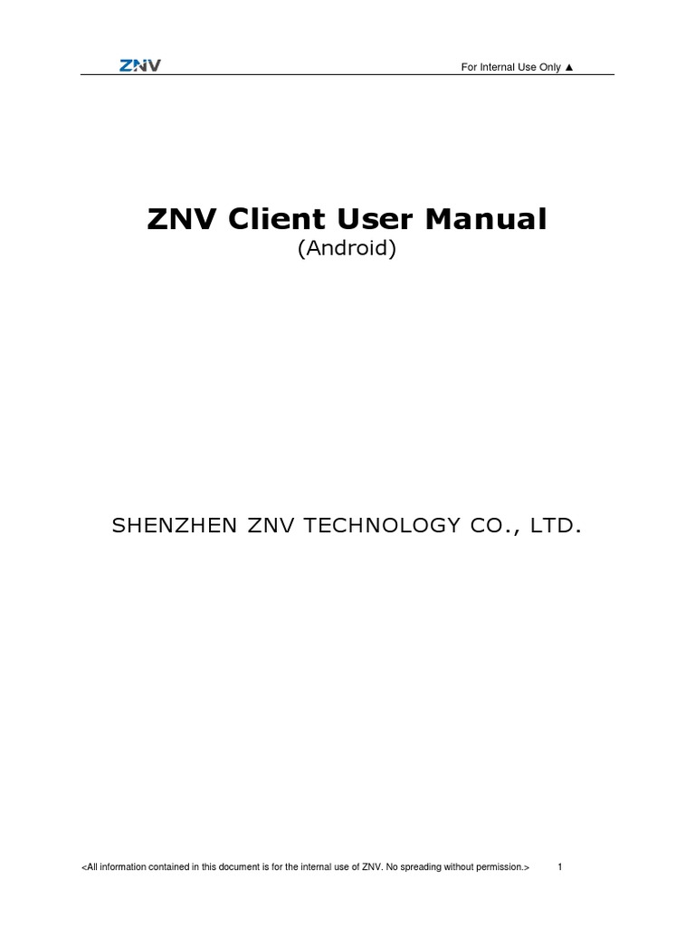 ZNV | PDF | Mobile App | Wi Fi
