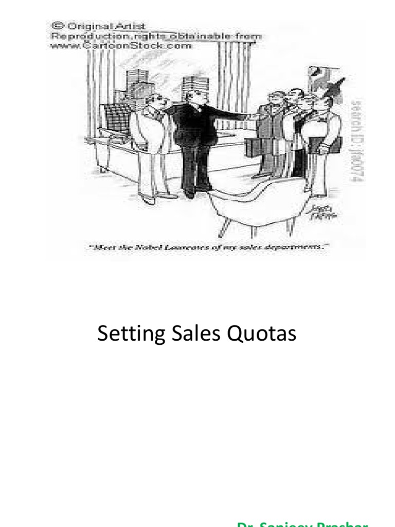 Sales Quota Cartoon
