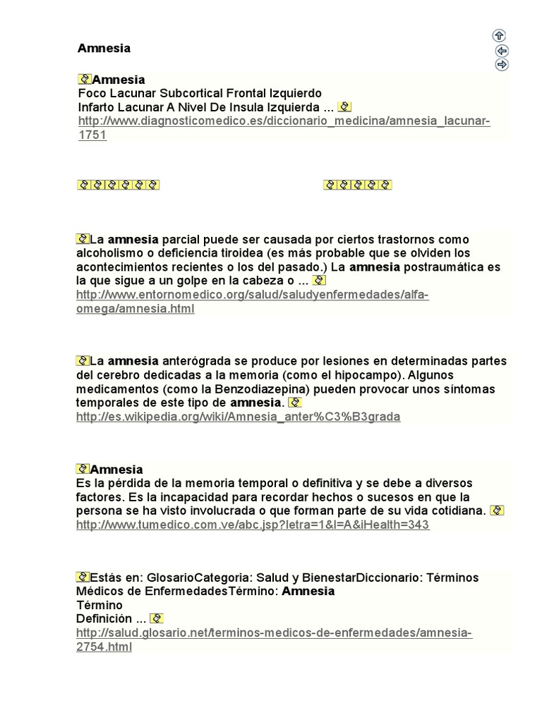 Amnesia Pdf Amnesia Memoria