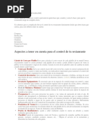 Auditoria en Un Restaurante | PDF | Análisis de Riesgo y Puntos ...