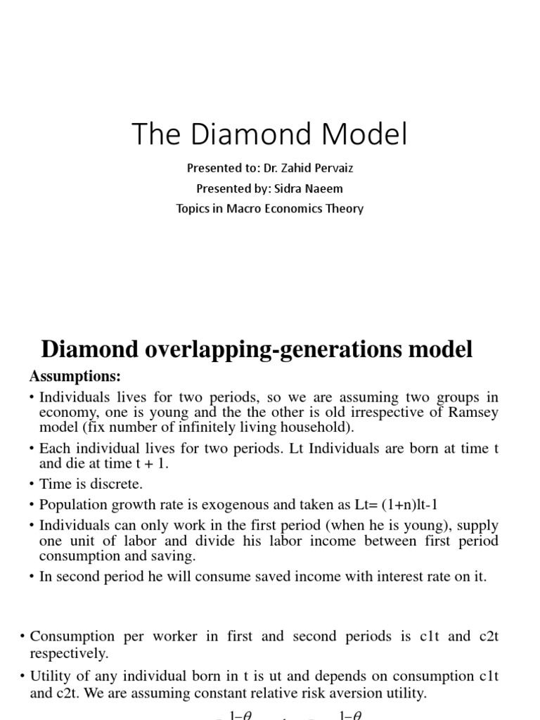 Diamond Model | PDF | Labour Economics | Income