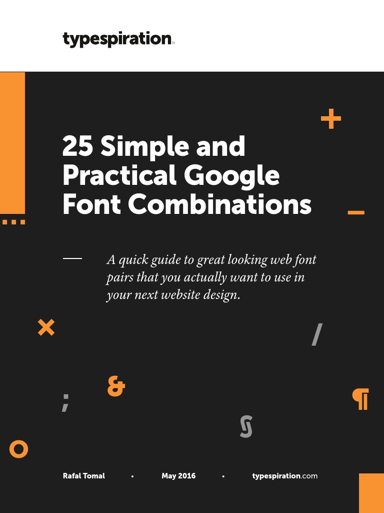 Best Google Font Combinations Guide | PDF | Reno | Nevada