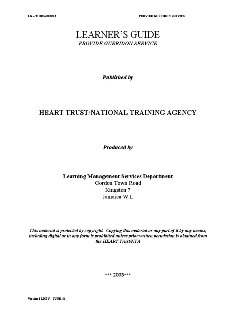 Provide Gueridon Service | PDF | Competence (Human Resources) | Roasting