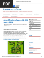 Amplificador Zener Modular Yiroshi 400W | PDF