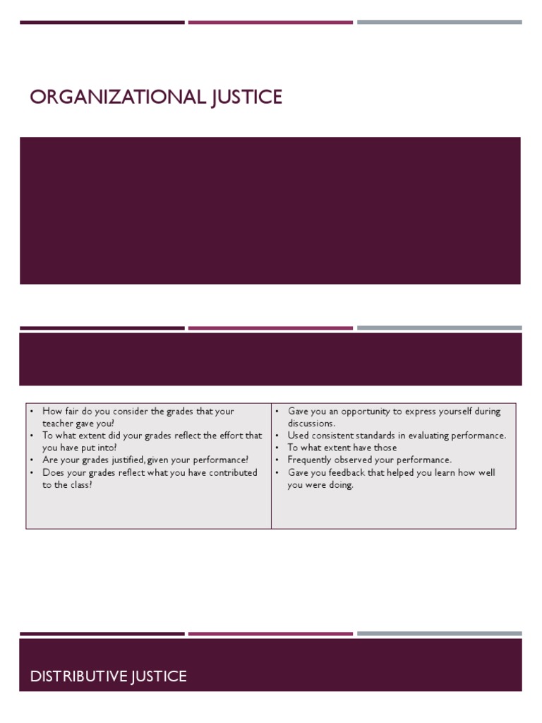 Organizational Justice | PDF