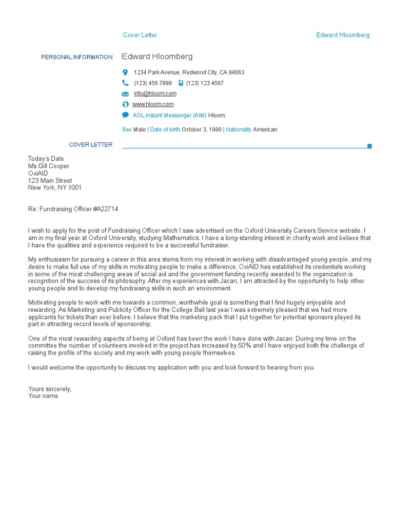 278 Europass CV Template Cover Letter | PDF | Copyright | Communication
