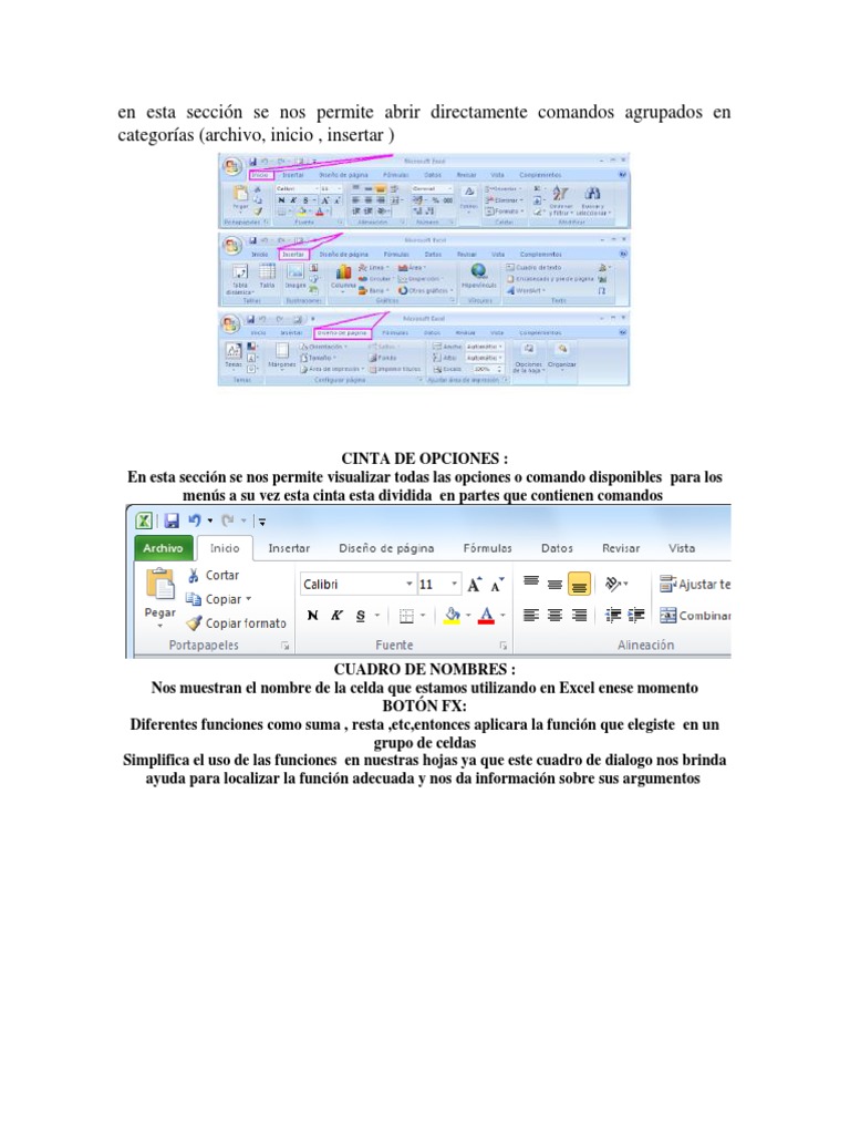 Barras de Excel | PDF | Microsoft Excel | Ventana (informática)