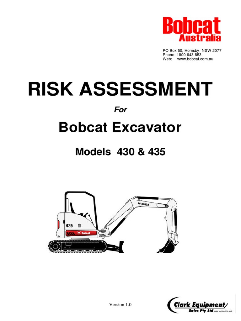 Risk Assessment - Zeroswing Excavator | PDF | Risk Management | Hazards