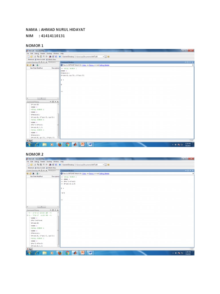 Tugas PK2 Integral | PDF