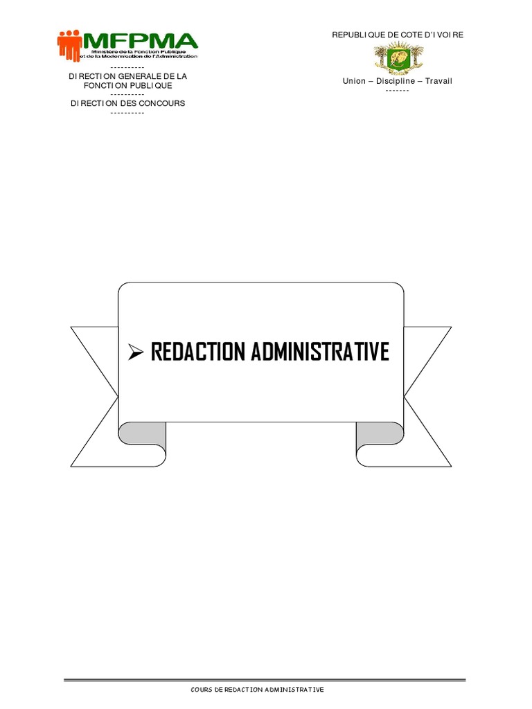 Cours de Rédaction Administrative | PDF | Législation | État