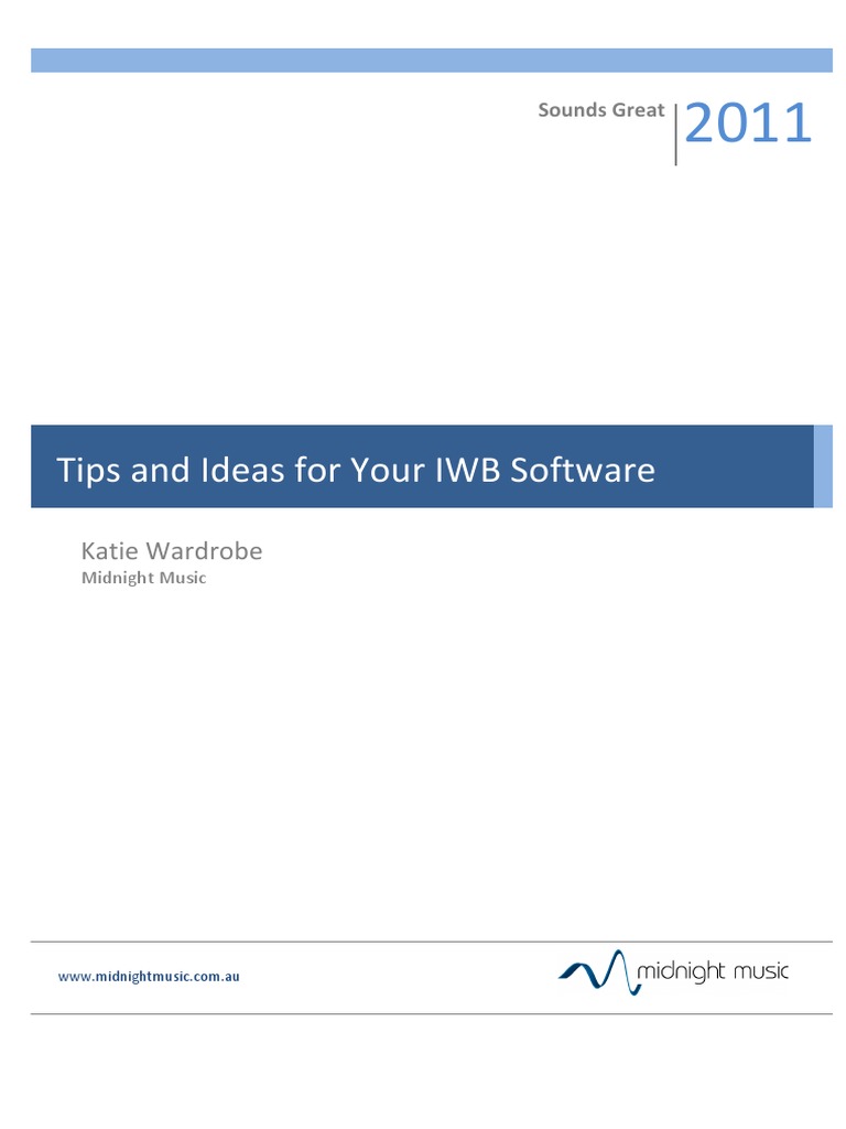 Tips and Ideas For Your IWB Software | PDF | Hyperlink | Websites