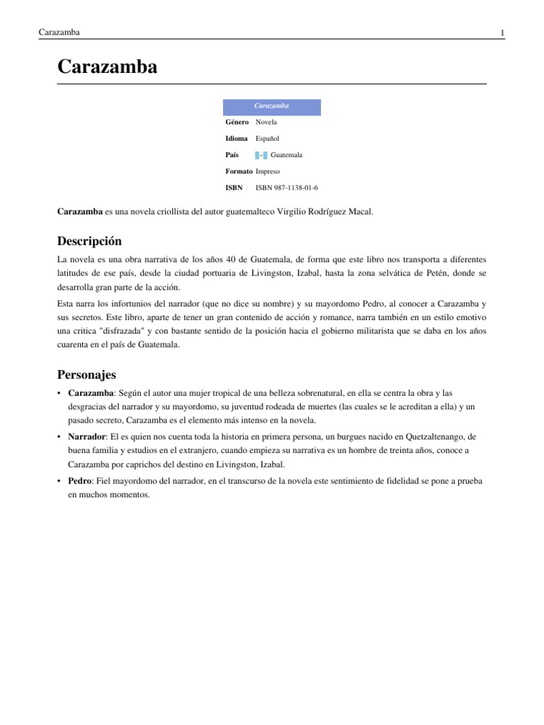Carazamba | PDF | Poesía | Clásicos