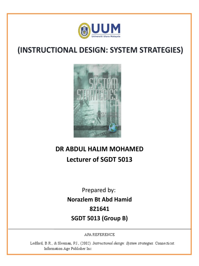 Instructional Design System Strategies Guide | PDF