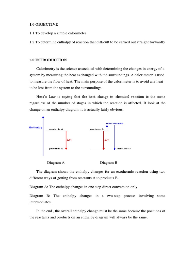 Simple Calorimeter Experiment | PDF | Enthalpy | Sodium Carbonate