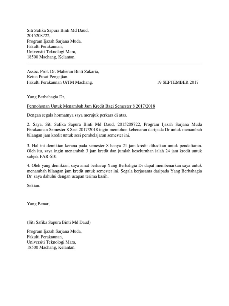 Contoh Surat Permohonan Tambah Kredit - AngelicazebSwanson