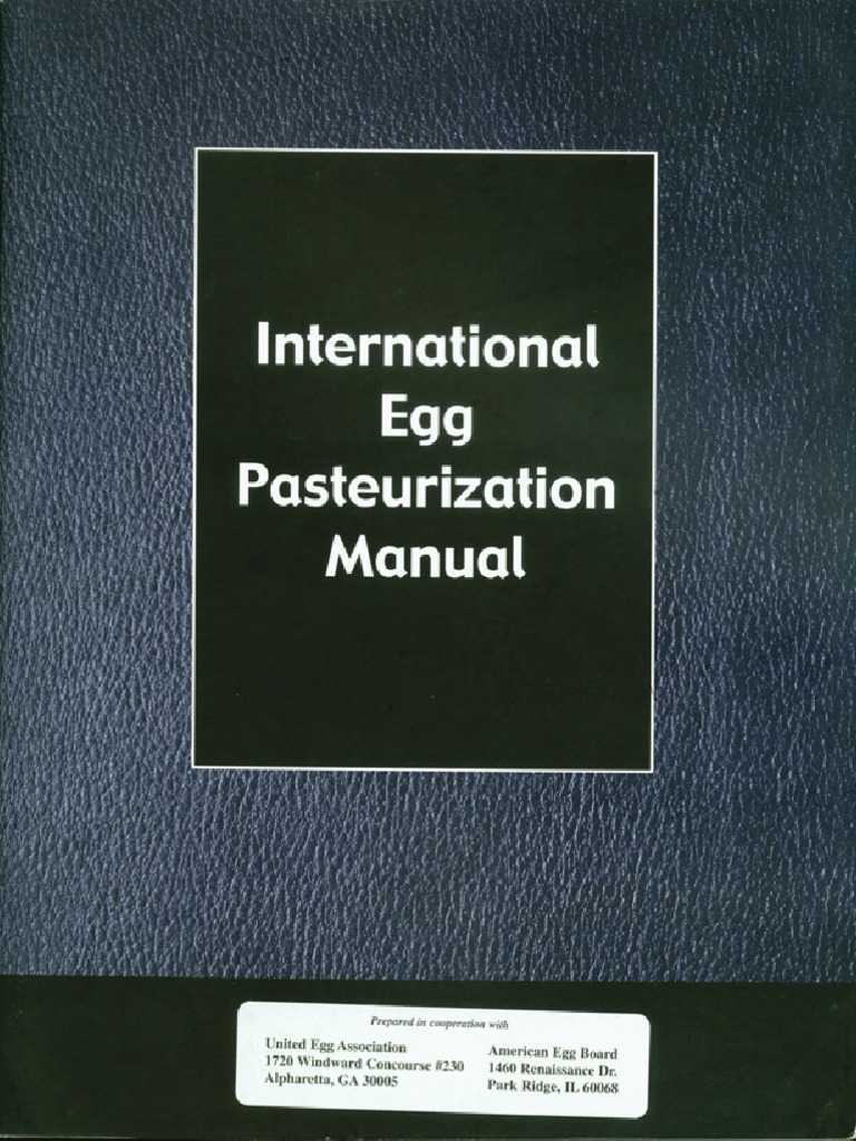 Pasteurization Manual | PDF | Egg White | Egg As Food