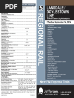 Trenton Line Regional Rail Schedule | PDF | Septa | Bus Transport