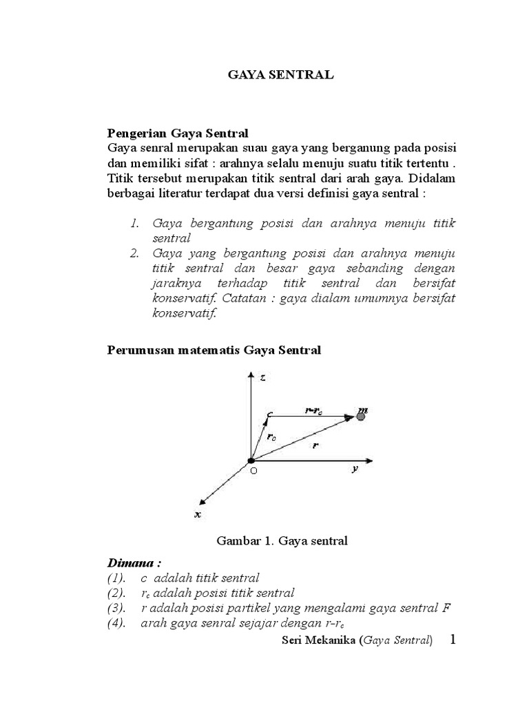 Ho - 6 Gaya Sentral (A5) | PDF