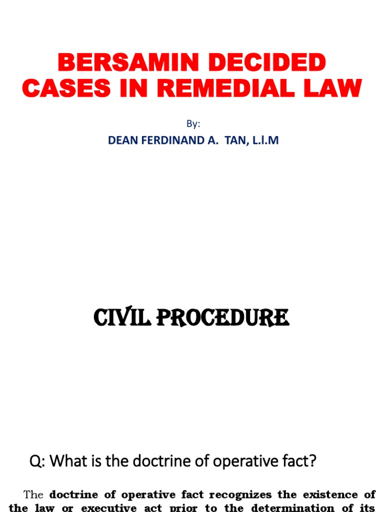 Remedial Law | PDF | Mandamus | Certiorari