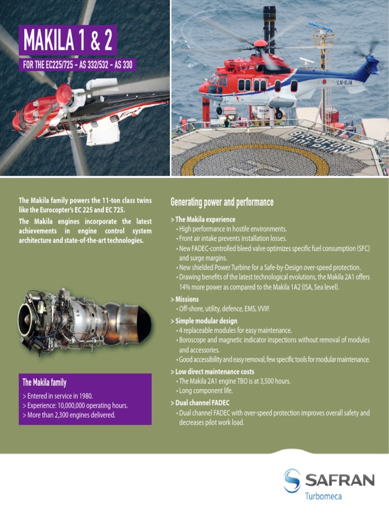 Makila - Sale Brochure PDF | PDF | Gas Turbine | Engines