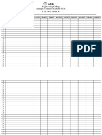 Class Attendance Register Template | PDF