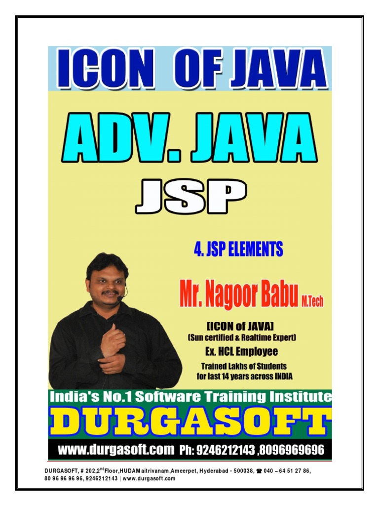 4.Jsp Elements | PDF | Java Server Pages | Java (Programming Language) 4.Jsp Elements | PDF | Java Server Pages | Java (Programming Language)