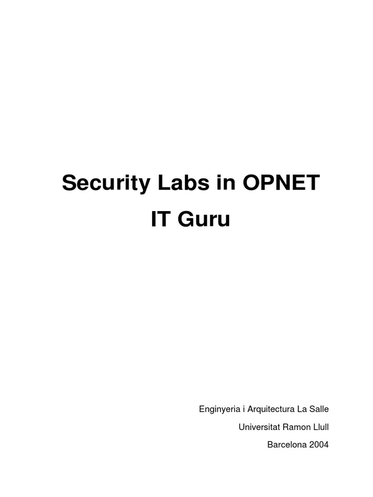 Opnet - Sec - 3 | PDF | Firewall (Computing) | Proxy Server