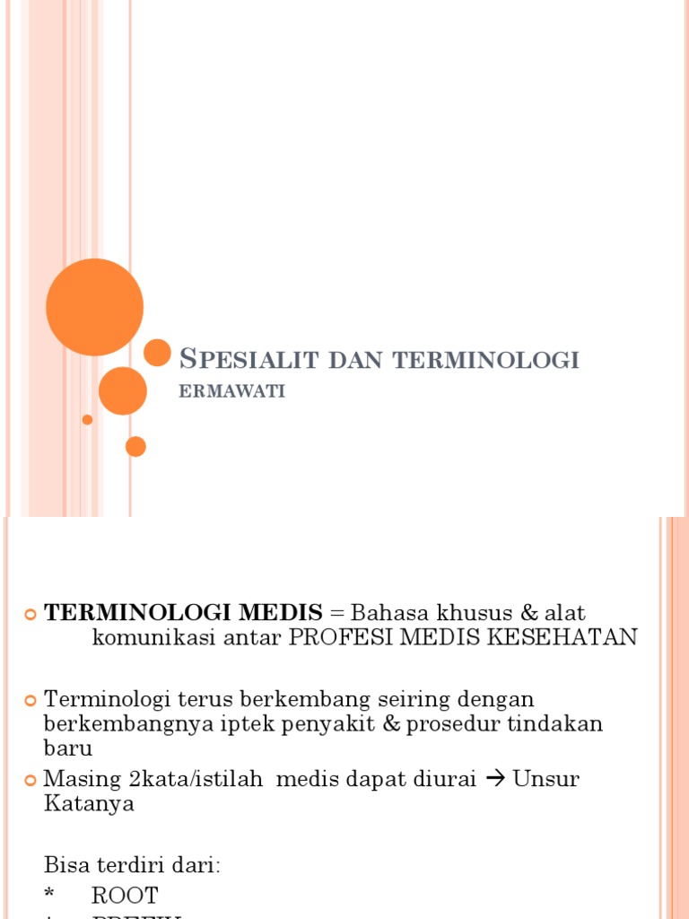 Terminologi Medis dan Strukturnya | PDF | Kesehatan Holistik | Sains ...