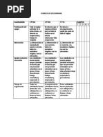 Rubrica de Autoevaluacion Clases de Cocina | PDF | Cocina ...