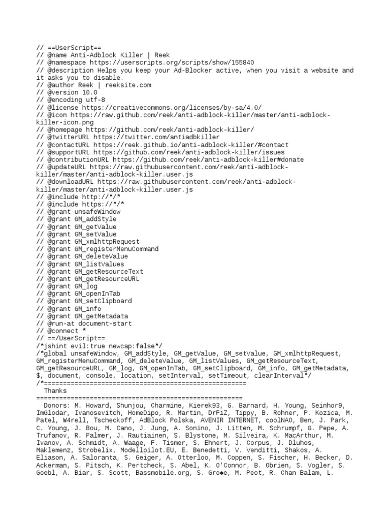 Ad Block Script | PDF | Human–Computer Interaction | Hypertext