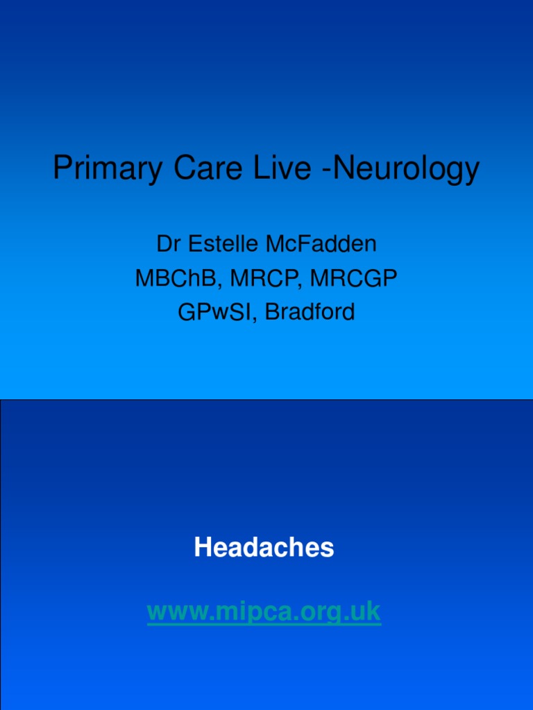 Basic Overview of Neurology | PDF | Headache | Vertigo