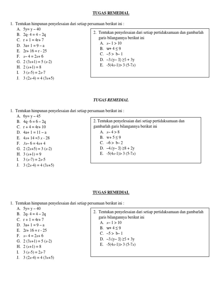 Soal PLSV PTLSV | PDF