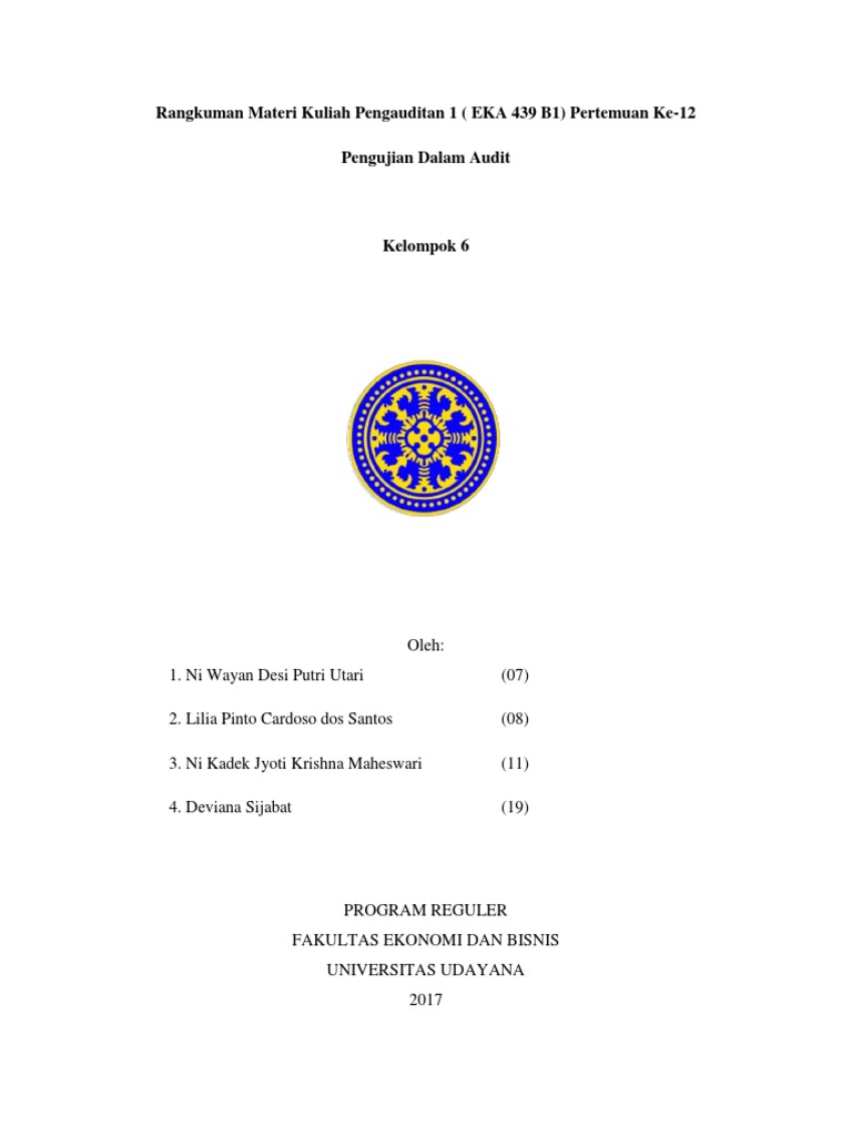 RMK Audit Sap 12 | PDF