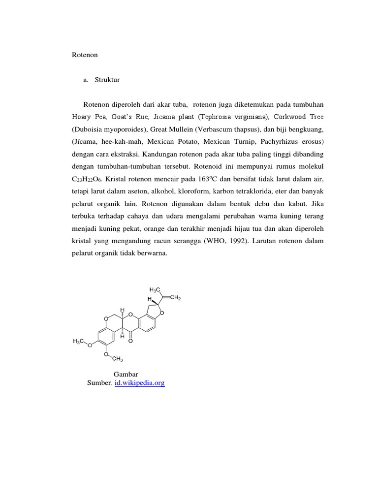 Rotenon Dan Isobutil Amida Tak Jenuh | PDF