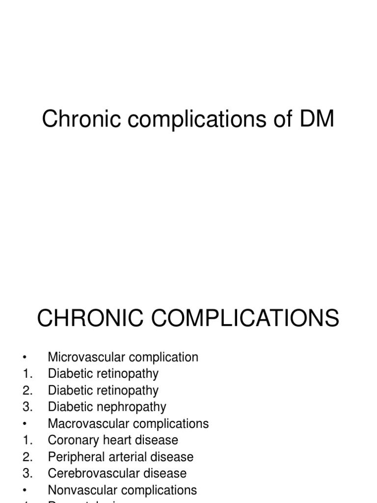 Complications of DM | PDF