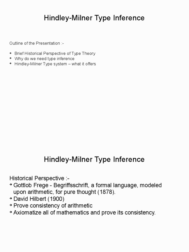 Hindley Milner - Slides | PDF | Parameter (Computer Programming ...