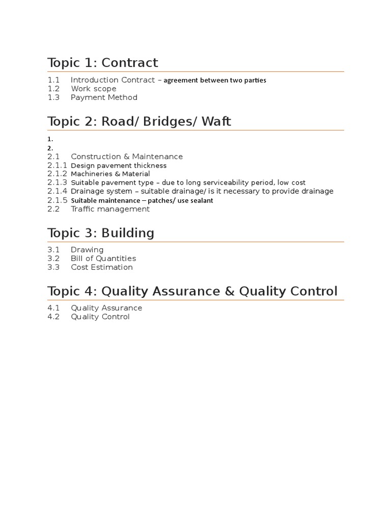 Topic 1: Contract: Agreement Between Two Parties | PDF | Road ...