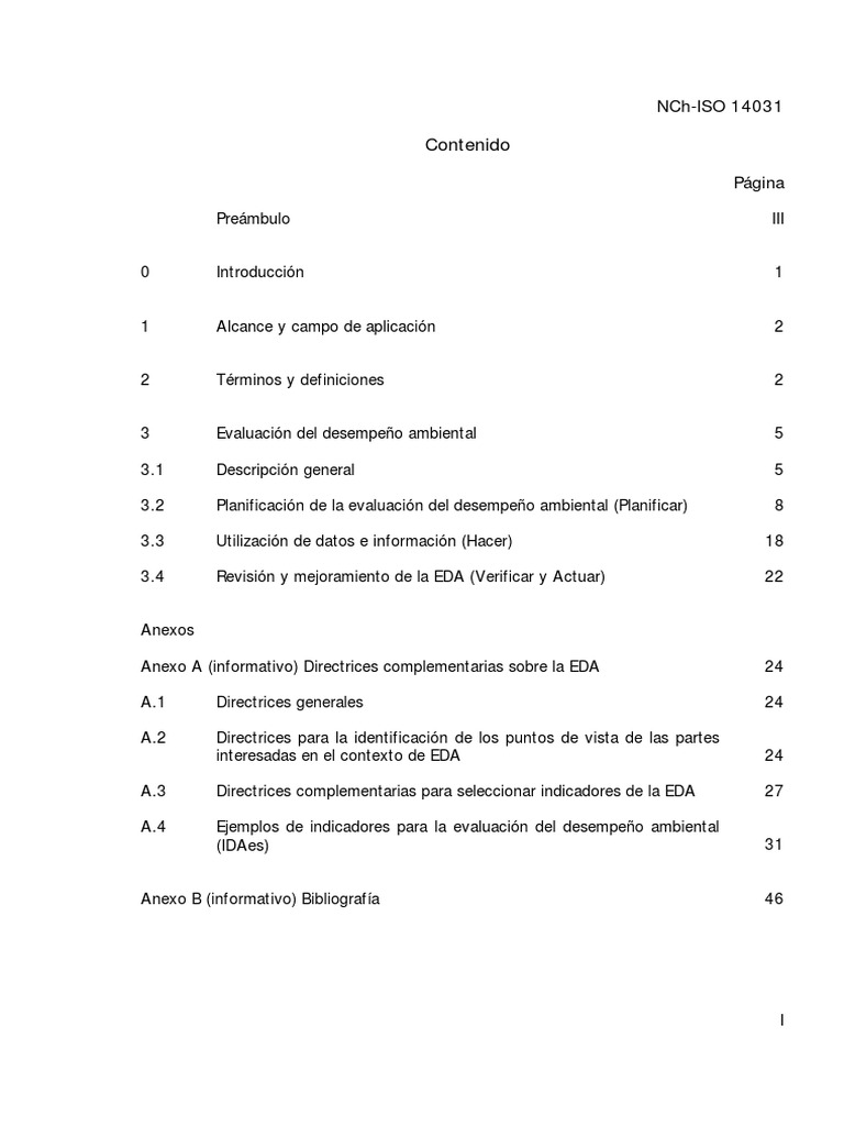 NCh-ISO 14031-2002 | PDF | Evaluación del ciclo de vida | Toma de ...